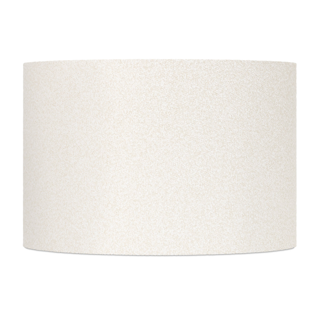 15x15x10"H Cream Boucle Lamp Shade | Couture Lamps