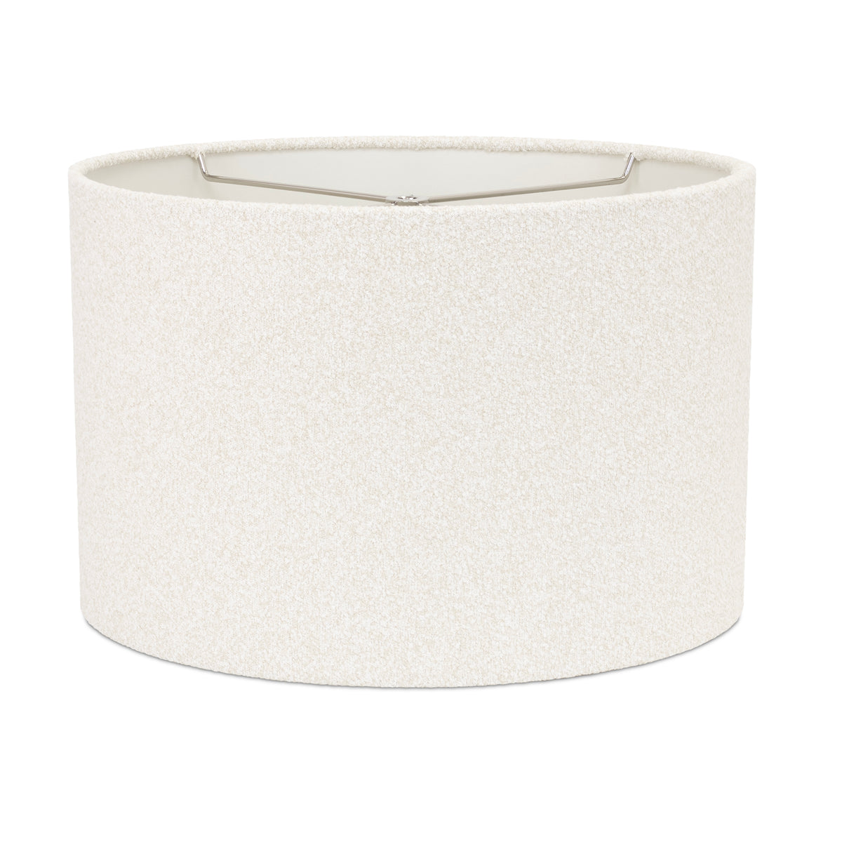 15x15x10"H Cream Boucle Lamp Shade | Couture Lamps