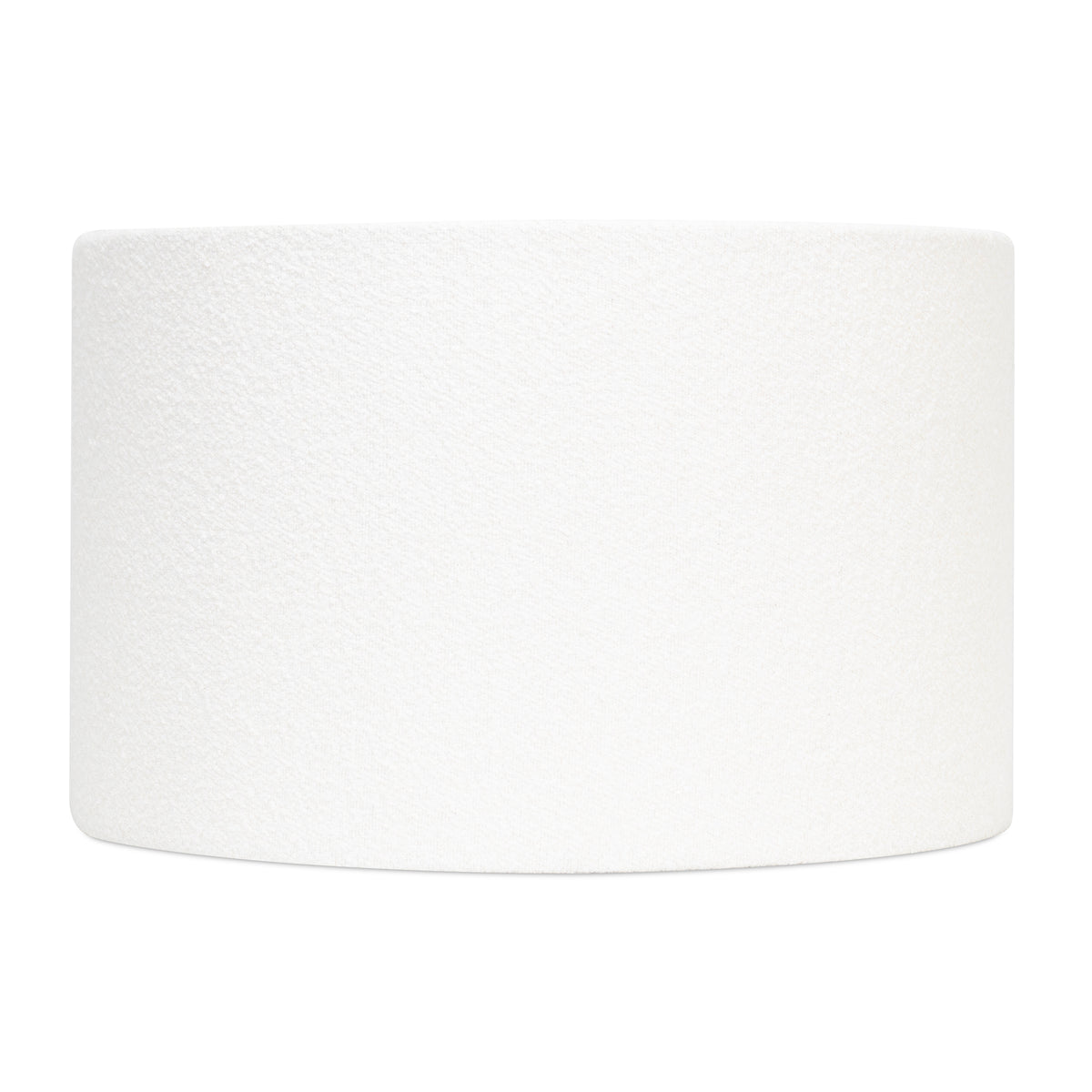 16 x 16 x 10"H White Boucle Lamp Shade | Couture Lamps