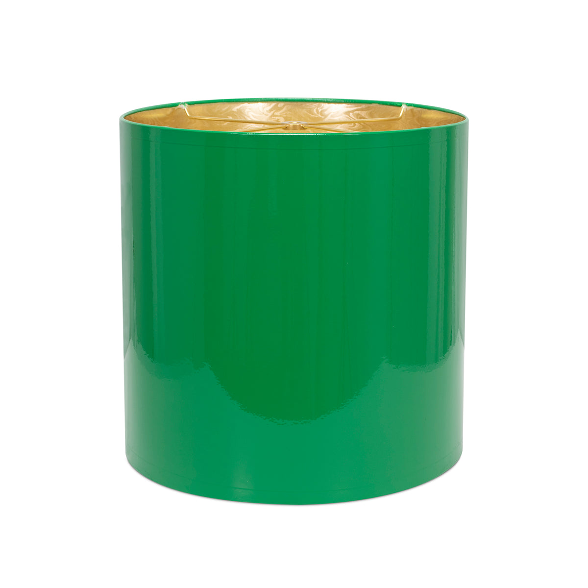 Leaf Green Lacquer Shade with Gold Lining | Couture Lamps