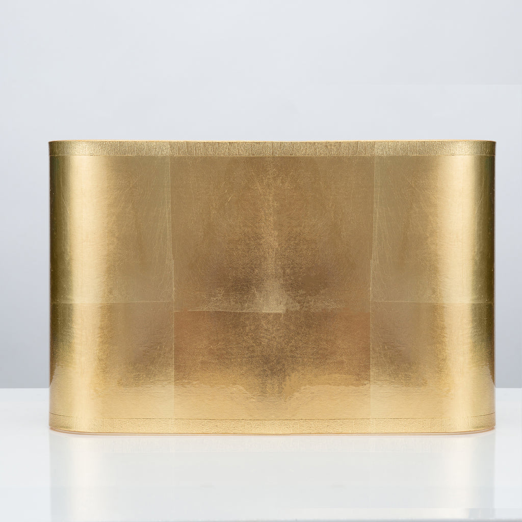 Rectangular Gold Foil Lamp Shade 14/9 x 14/9 x 9"