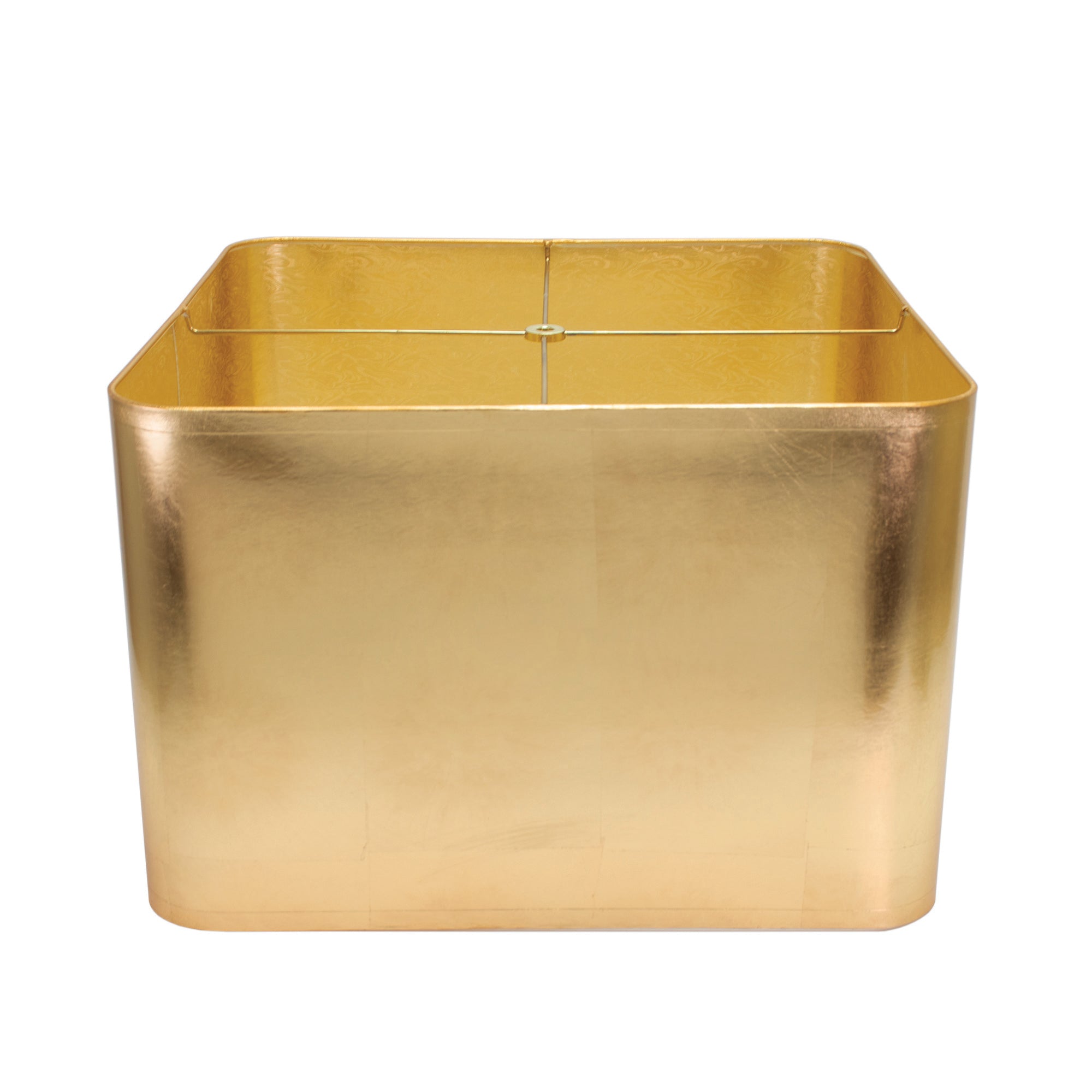 Square Gold Foil Lamp Shade 14/14 x 14/14 x 10" | Couture Lamps