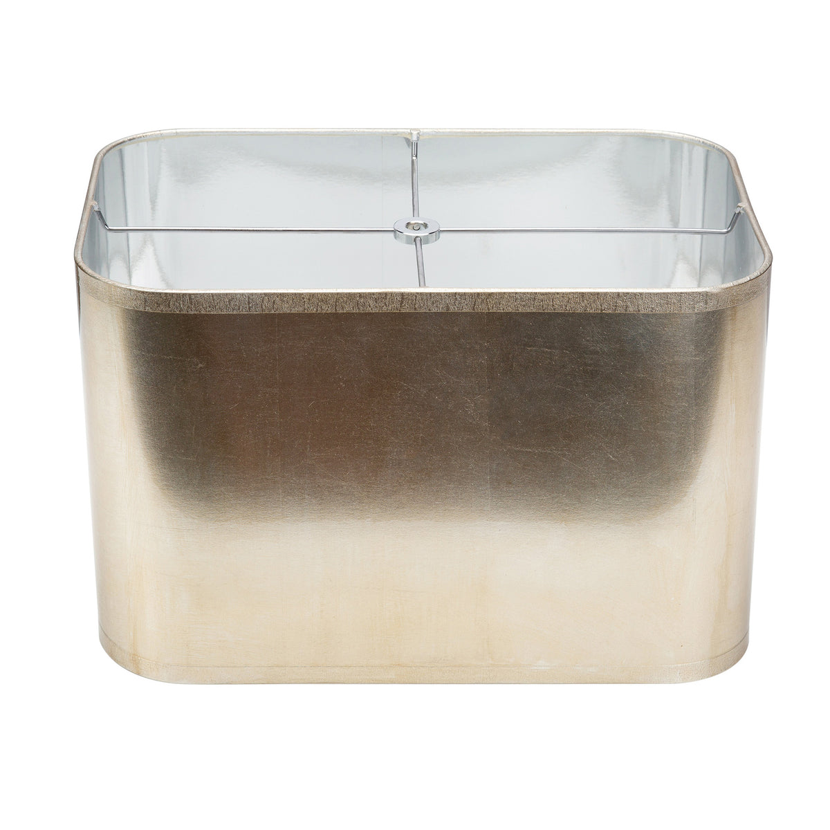 Rectangular Antique Silver Foil Lamp Shade 14/9 x 14/9 x 9" | Couture Lamps